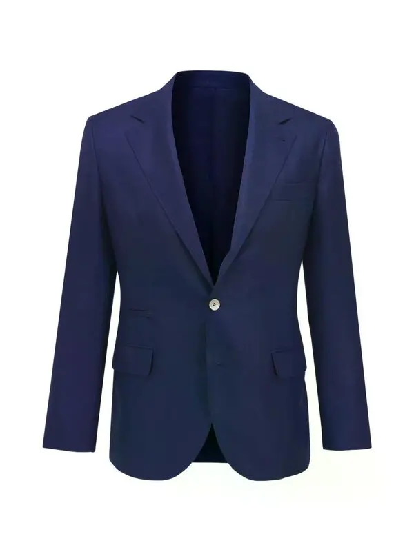 Brunello Cucinelli Notch-lapels Blazer - Blue