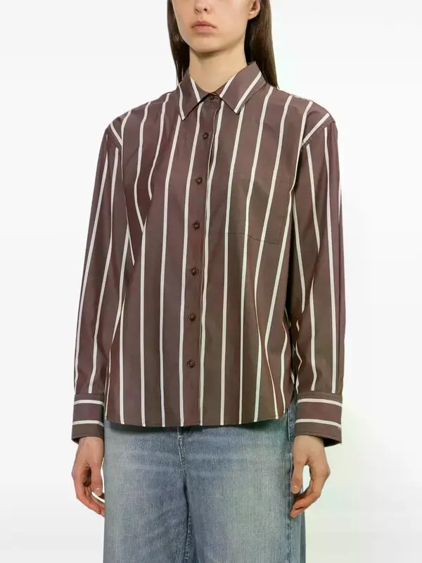 Rag & Bone Striped Shirt - Brown
