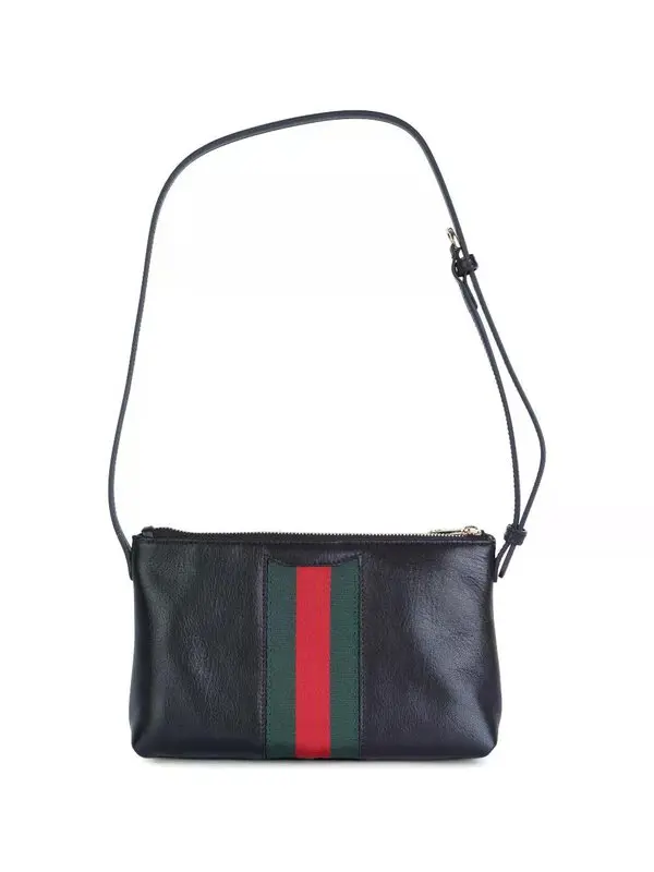 Gucci Horsebit Striped Crossbody Bag
