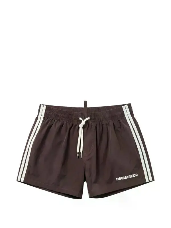 Dsquared2 Logo-print Swim Shorts - Brown