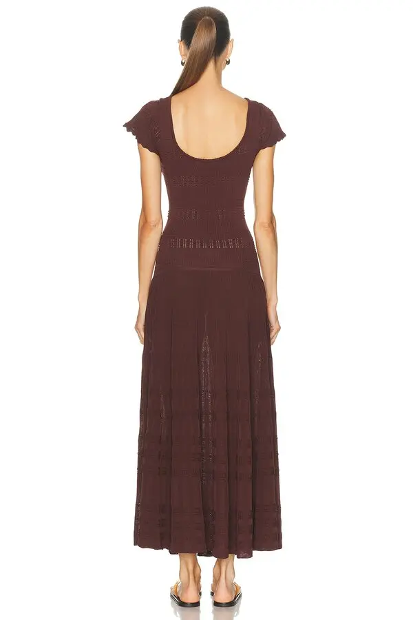 Solid & Striped The Belle Crochet Dress - Truffle