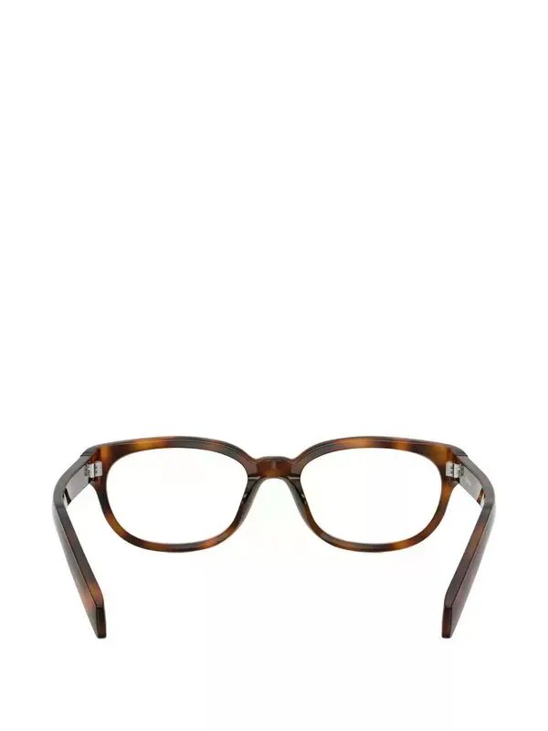 Prada Tortoiseshell Rectangle-frame Glasses - Green
