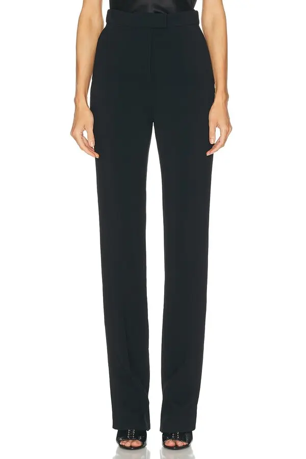 Valentino Garavani Double Crepe Stretch Pant - Nero