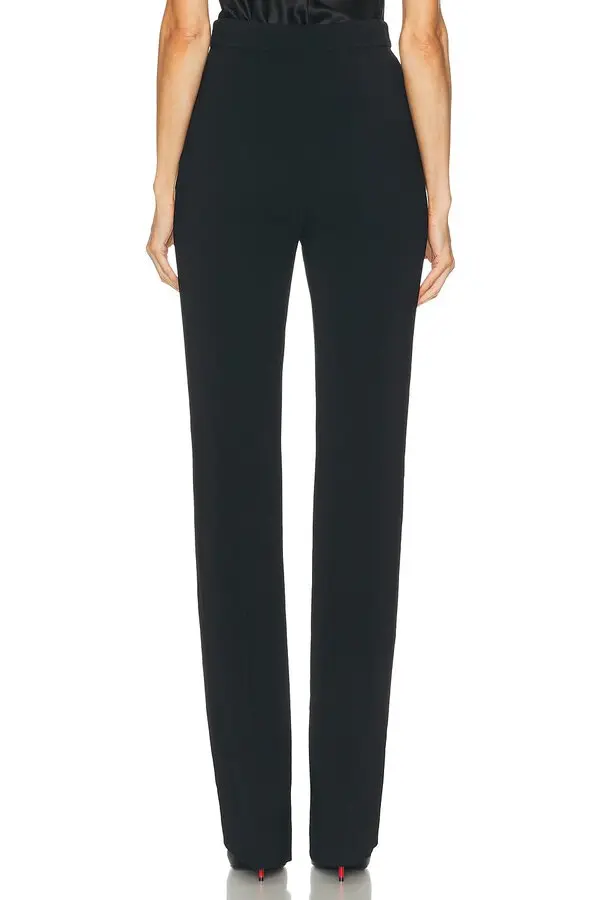 Valentino Garavani Double Crepe Stretch Pant - Nero