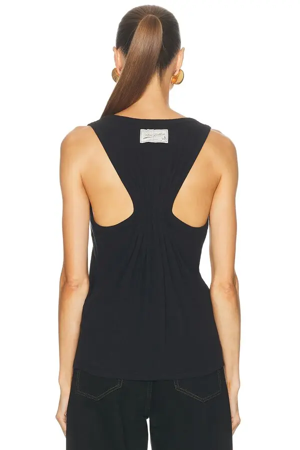 Victoria Beckham Split Tank Top - Black