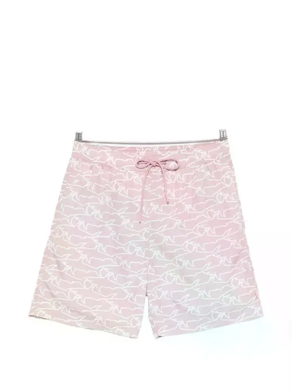 Paul & Shark Shark-print Swim Shorts - Pink