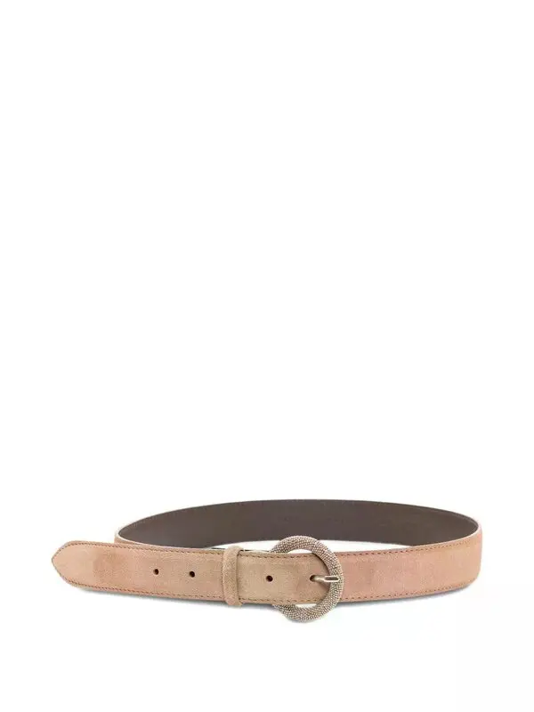 ORTIGNI Round-buckle Belt - Neutrals