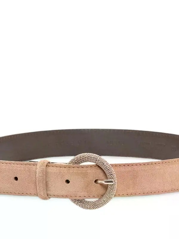 ORTIGNI Round-buckle Belt - Neutrals