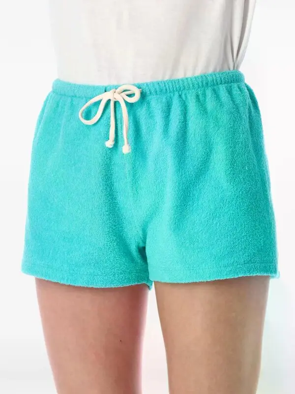 American Vintage Boby Park Towelling Shorts - Blue