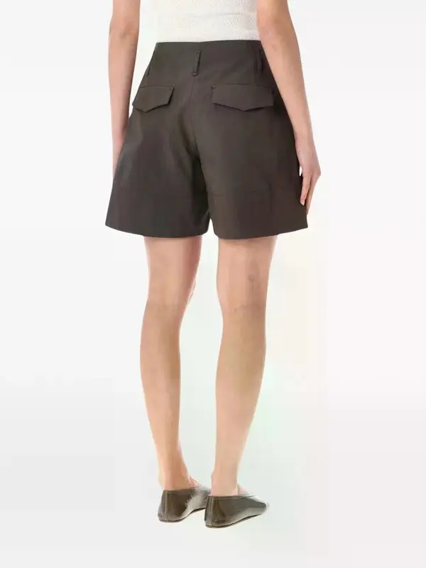 LOW CLASSIC Pleated Wide-leg Shorts
