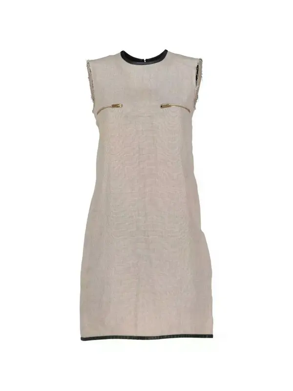 Celine Sleeveless Mini Dress - Neutrals