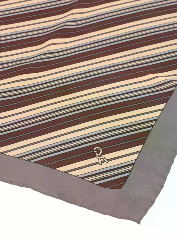 Roberta Di Camerino Diagonal-stripe Scarf