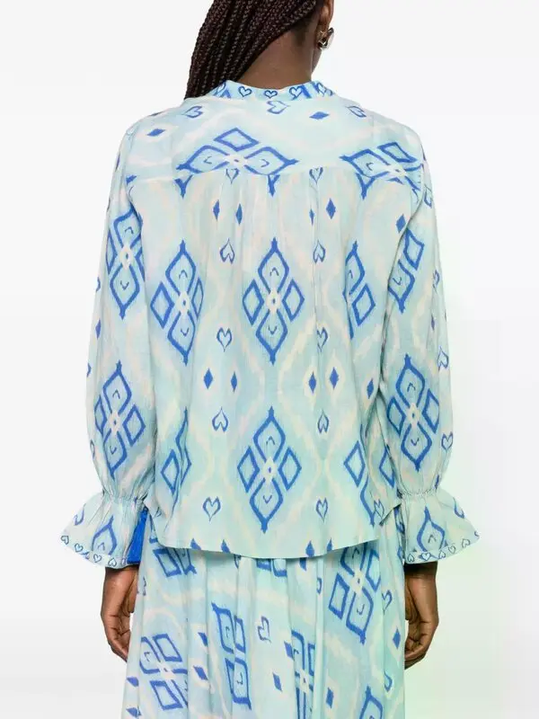 Nimo With Love Ikat-pattern Blouse