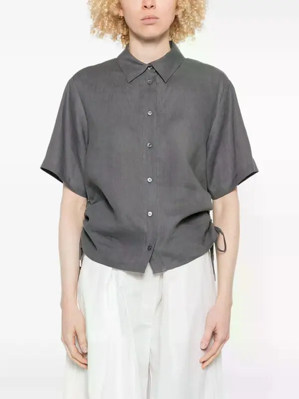 Peserico Short-sleeve Shirt With Drawstring Hem