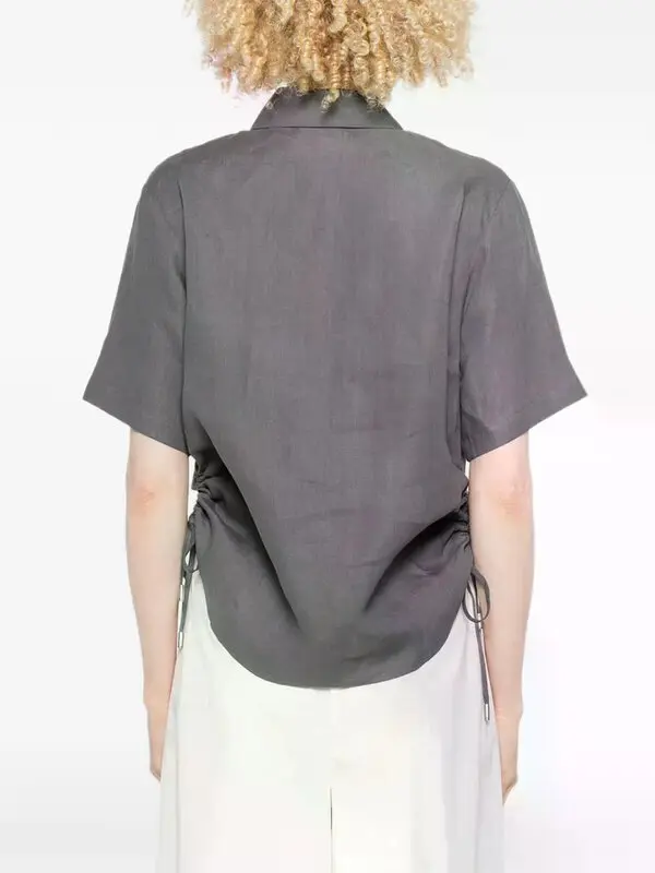 Peserico Short-sleeve Shirt With Drawstring Hem