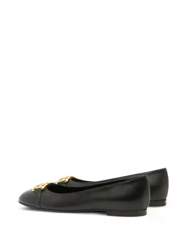 Bally Logo-plaque Leather Ballet Flats