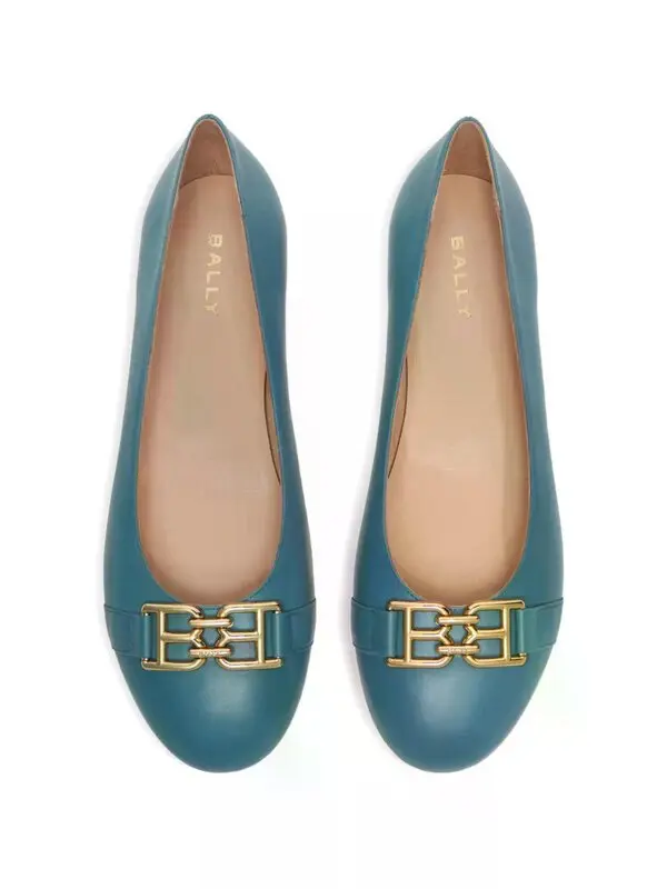 Bally Logo-plaque Ballet Flats