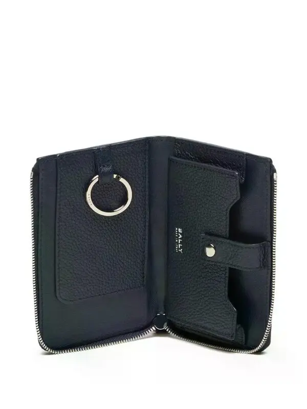 Bally Capitol Logo-detail Grained Leather Card Holder