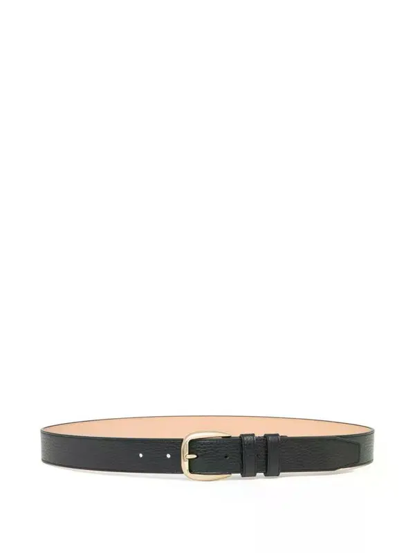 Bally Grained Leather Belt - Black
