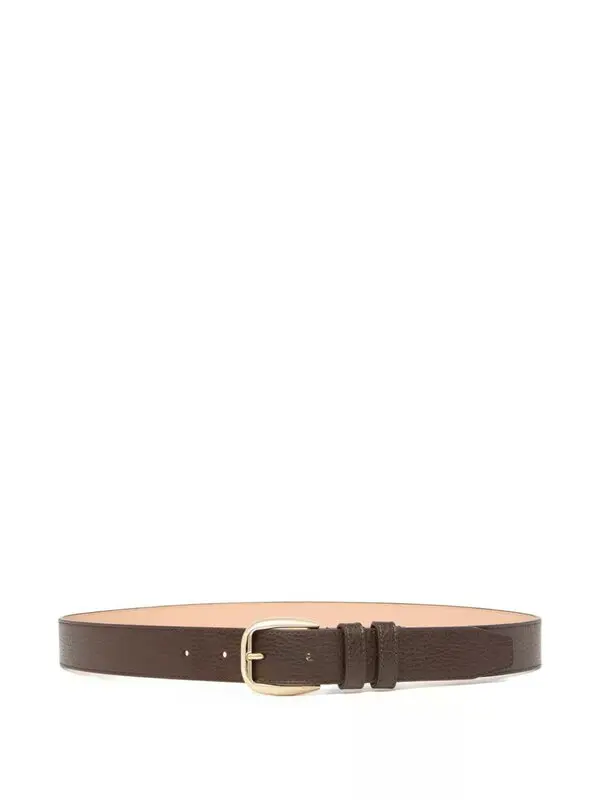 Bally Grained Leather Belt - Brown