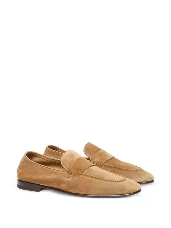 Bally Elios Suede Loafers - Neutrals