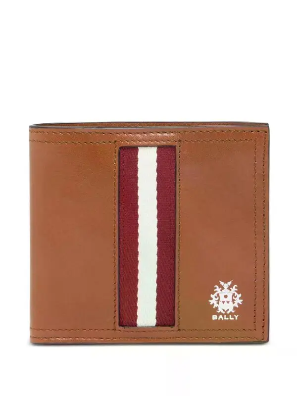 Bally Ray Stripe-detail Wallet - Brown