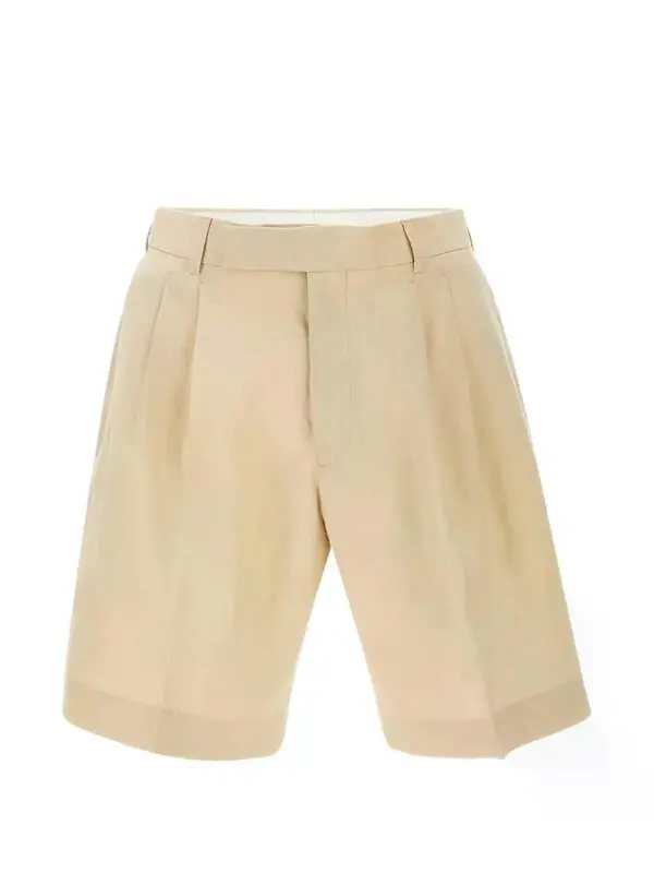 Paul Smith Double-pleated Shorts - Neutrals