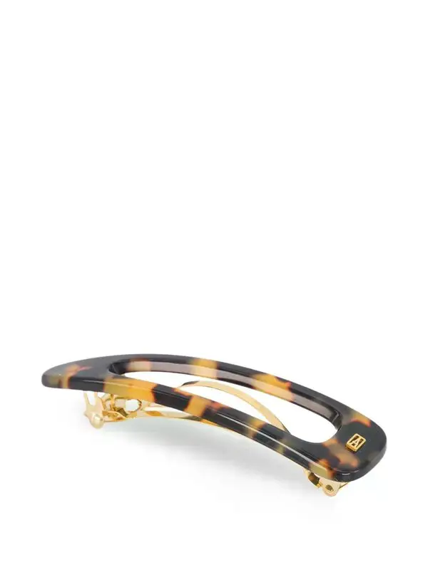 Alexandre De Paris Tortoiseshell-effect Hair Clip - Brown