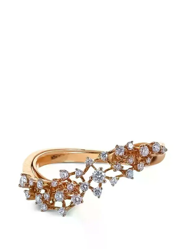 ANANYA Scatter Diamond Ring - Pink