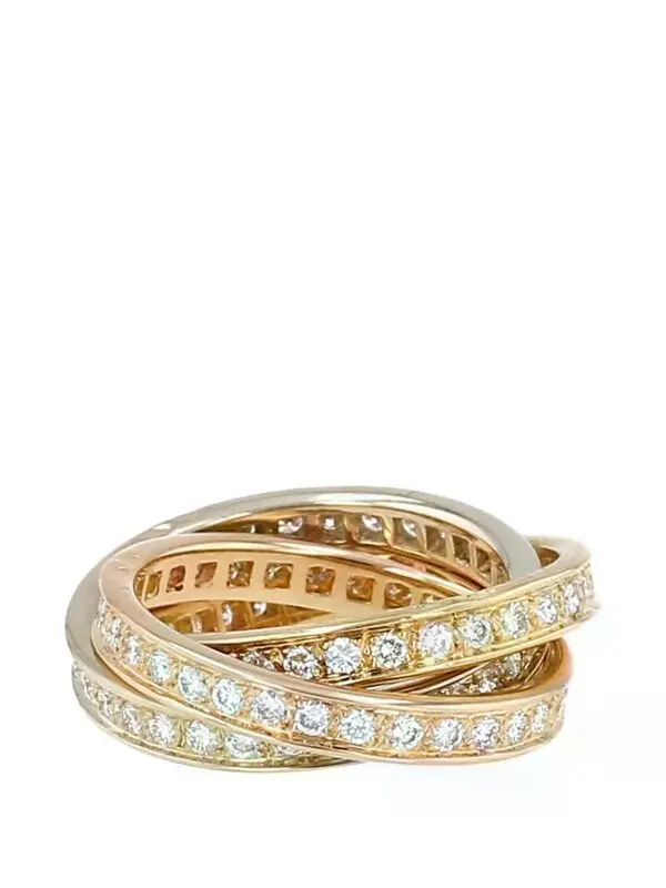 CARTIER 2000s Trinity Diamond Ring - Gold