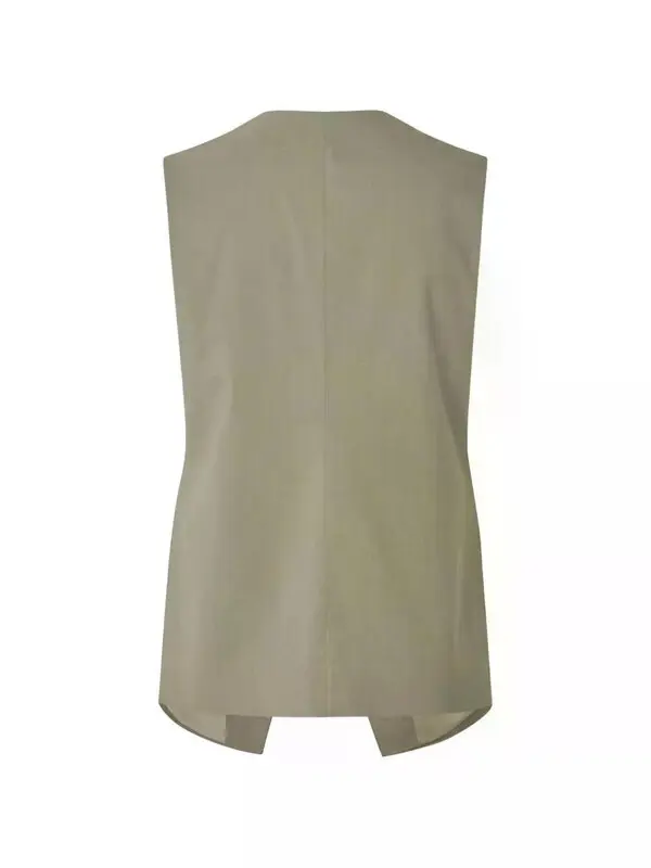 SAMSOE SAMSOE Melange Effect V-neck Waistcoat