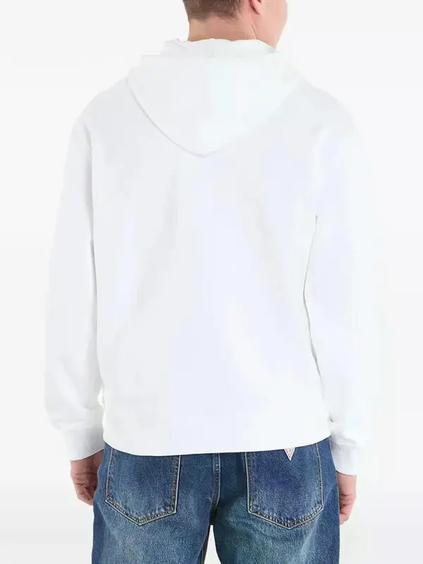 Calvin Klein Terry Monologo Hoodie - White