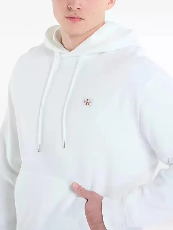 Calvin Klein Terry Monologo Hoodie - White