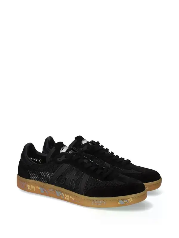 Premiata Bonnie Logo-patch Sneakers - Black