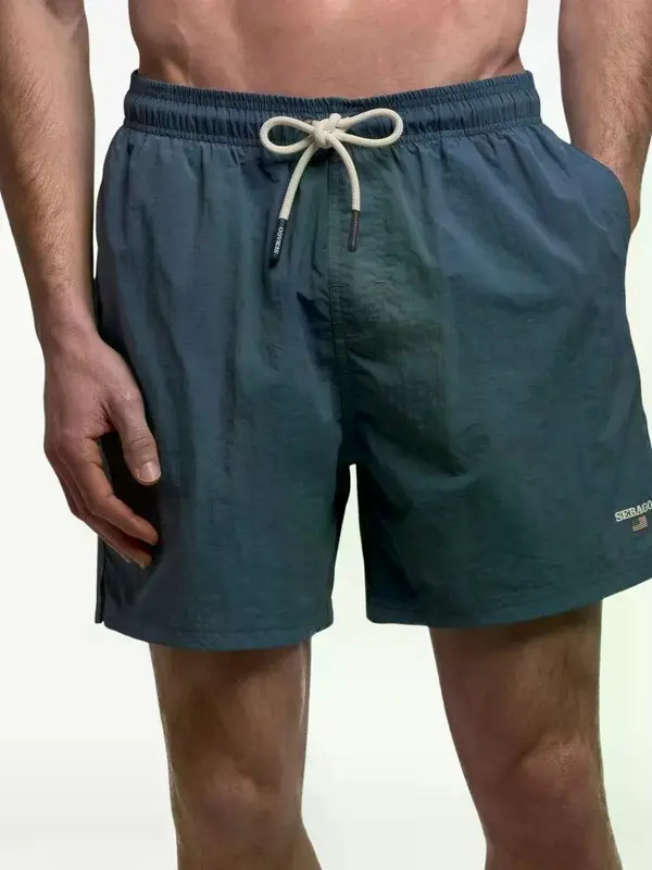 SEBAGO Logo-print Swim Shorts - Blue