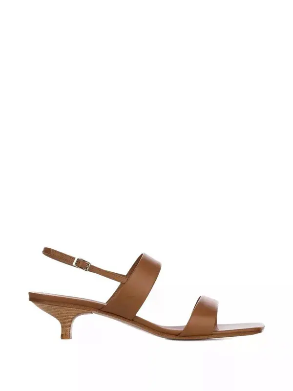 Vicini Leather Heeled Sandals - Neutrals
