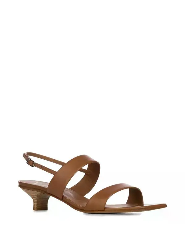 Vicini Leather Heeled Sandals - Neutrals
