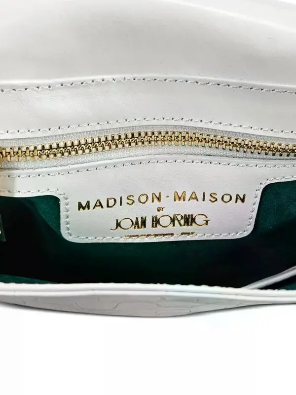 MADISON MAISON Crossbody Bag With Embossed Texture - White