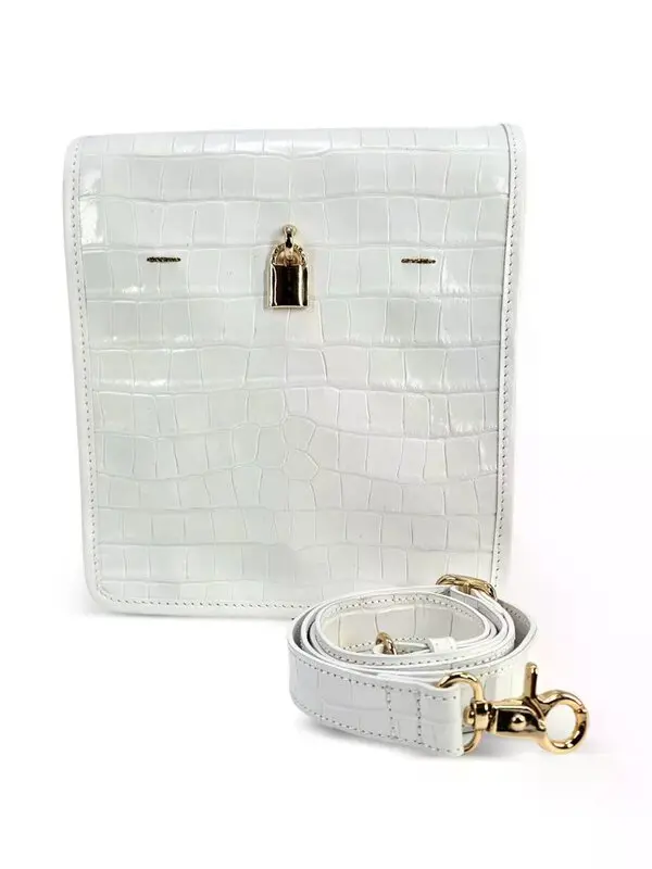 MADISON MAISON Crossbody Bag With Embossed Texture - White