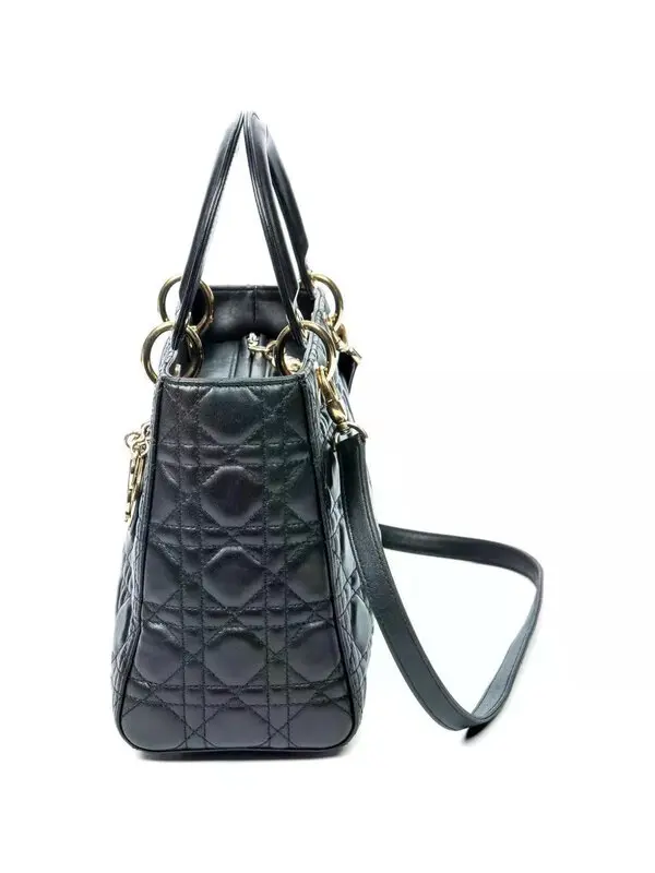 Dior Lady Cannage Tote - Black