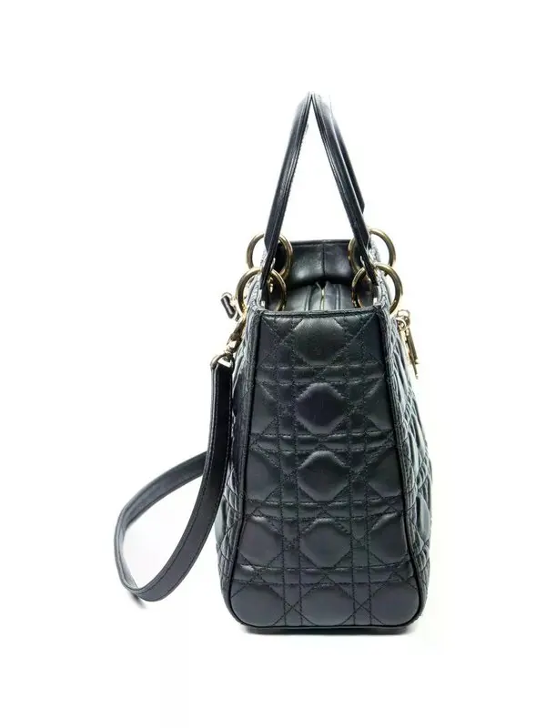 Dior Lady Cannage Tote - Black