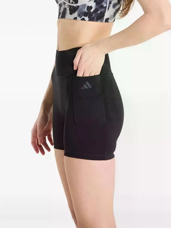 Adidas Logo-print Shorts - Black