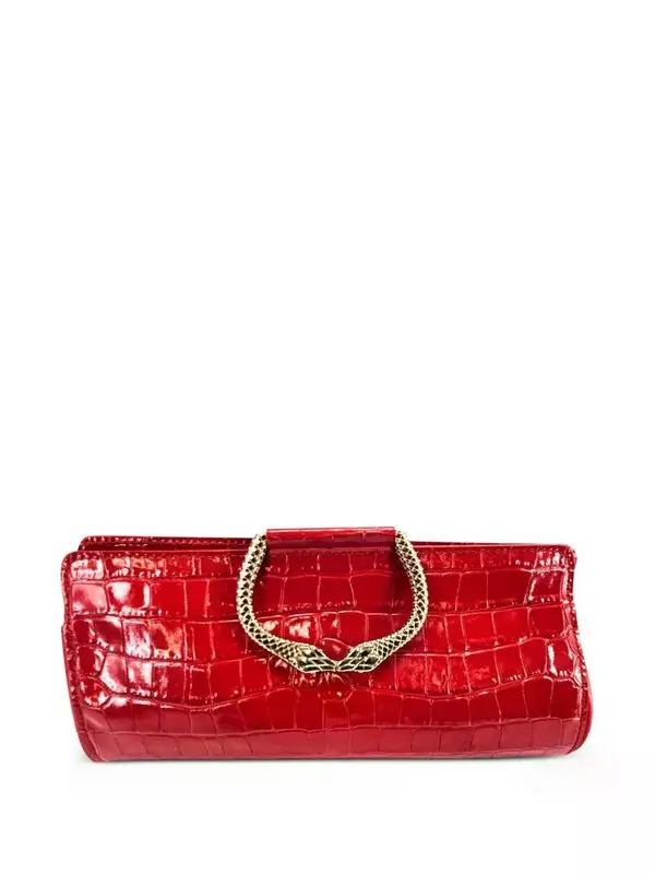 MADISON MAISON Moc Croc Clutch Bag - Red