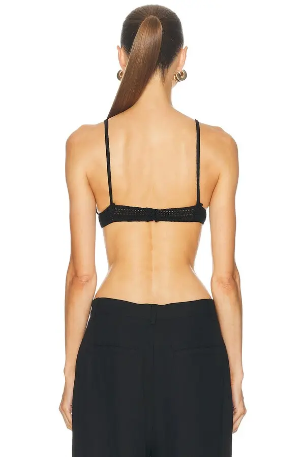 Ralph Lauren Shiny Silk Twist Bra Top