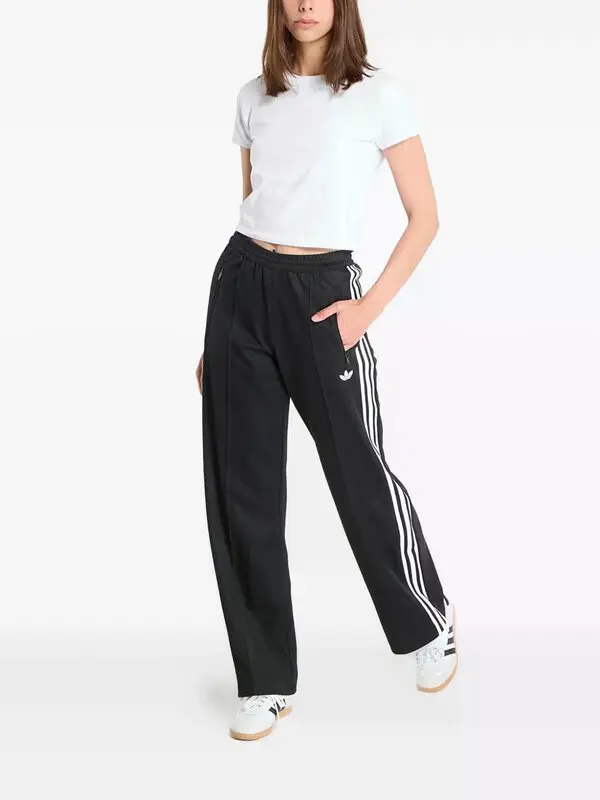 Adidas Logo-embroidered Track Pants - Black