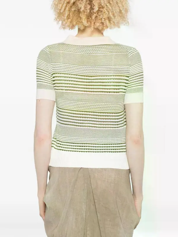 KA WA KEY Grandma's Bloom Hand-crocheted T-shirt