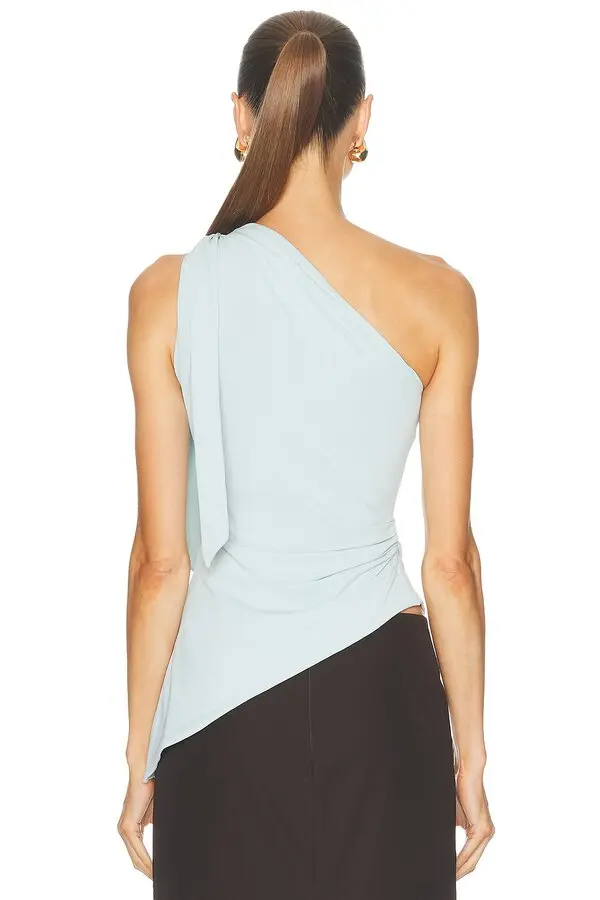 MIMCHIK One-shoulder Tie Top