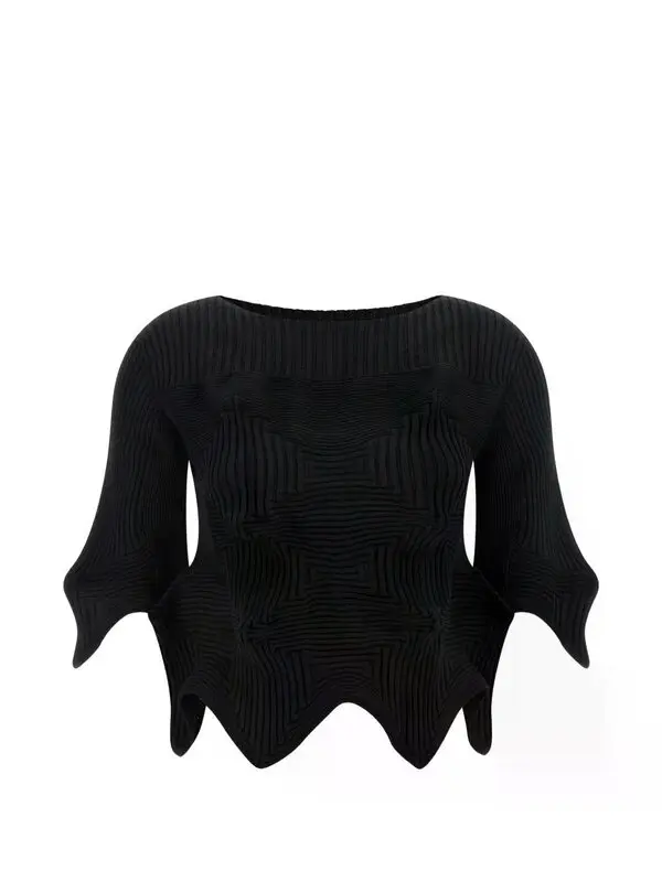 Issey Miyake Linkage Ribbed-knit Top
