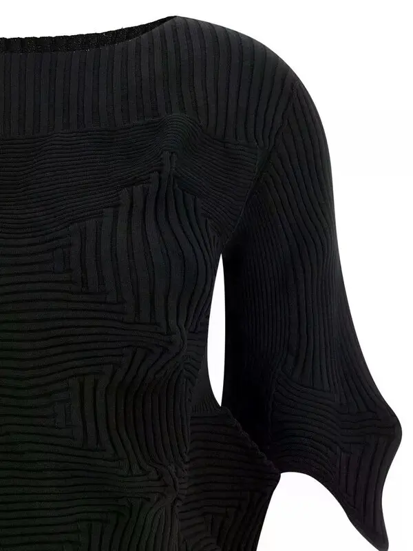 Issey Miyake Linkage Ribbed-knit Top