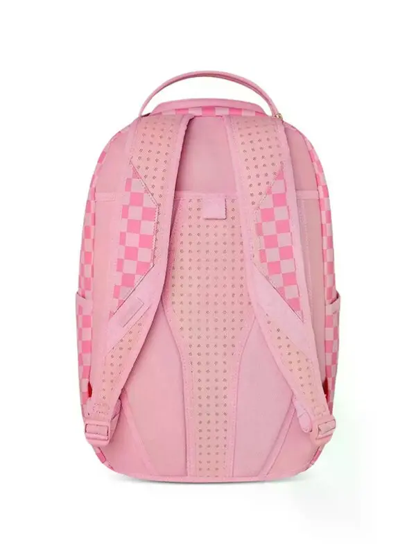 SPRAYGROUND Sharks In Paris Checkerboard Backpack - Pink